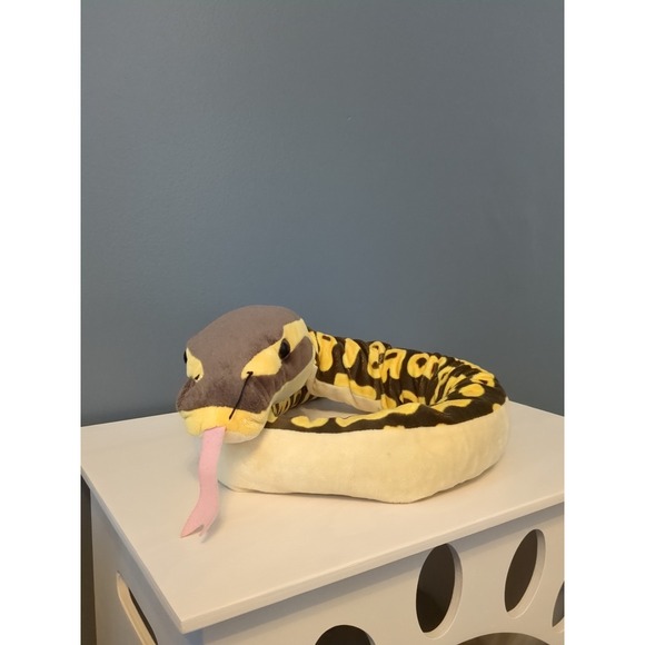 Rock & Republic | Toys | Yellow Brown Spotted Snake Plush 52l Wild ...